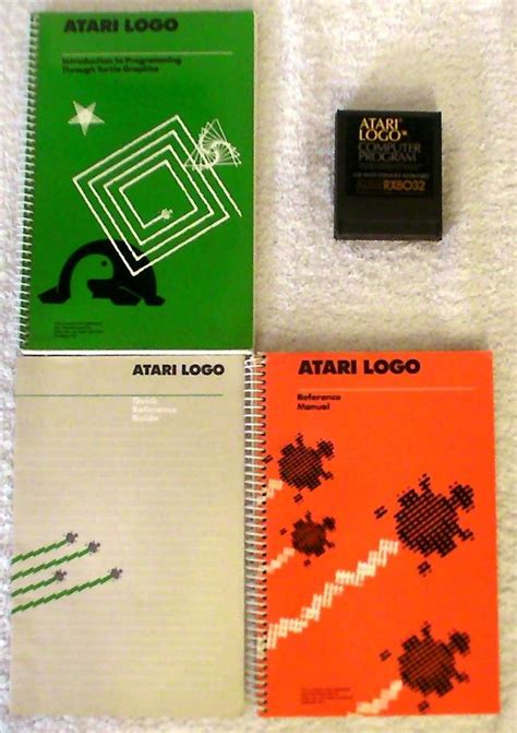 Atari Logo Programming Language Cartridge And Manuals 400800800xl