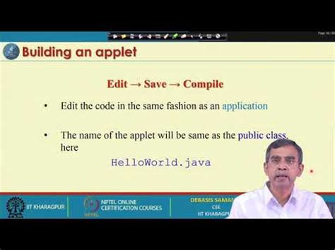 Lecture Java Applet Programming Youtube