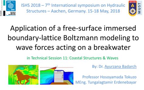 Pdf Application Of A Free Surface Immersed Boundary Lattice Boltzmann