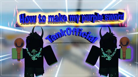How To Make My Purple Sword In Arsenal Roblox Arsenal Youtube