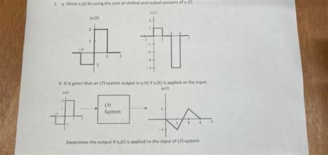 Solved 1 A Write Xit By Asing The Sum Of Shifted And