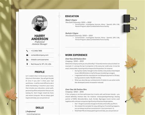 3 Page Resume Template Cover Letter And References Template For Ms Word