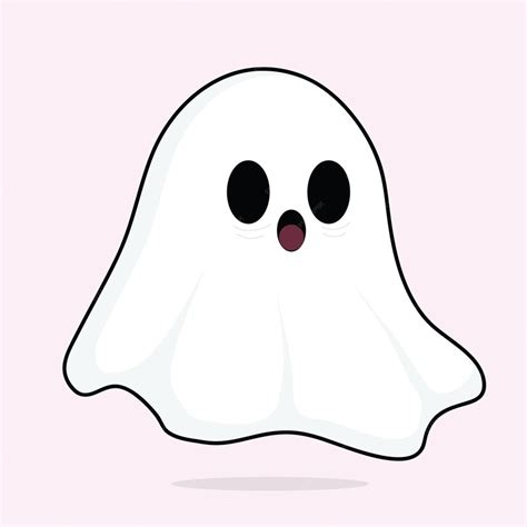 귀여운 유령 만화 짜증 캐릭터 캐스퍼 프리미엄 벡터