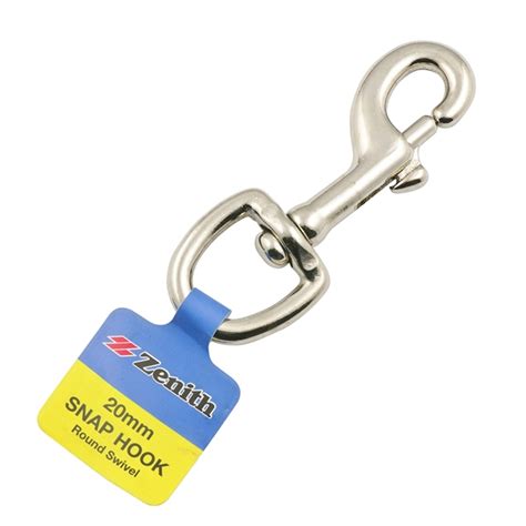 Zenith Snap Hook Round Swivel 20mm Nickel Jce0020 Bunnings Warehouse