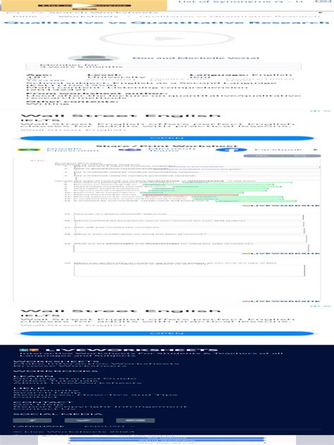 Qualitative Vs Quantitative Research Worksheet Live Worksheets
