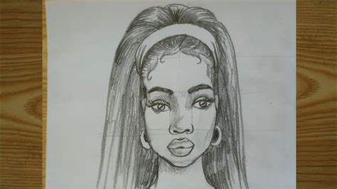 How To Draw African American Girl Step By Step How To Draw Black Girl