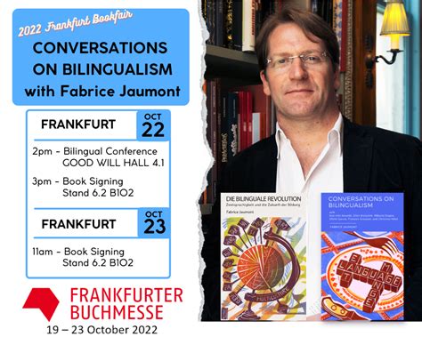 Upcoming Book Talk Frankfurt Book Fair FABRICE JAUMONT