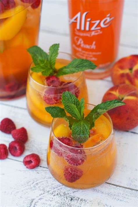 Peach Raspberry Spritzer My Dominican Kitchen