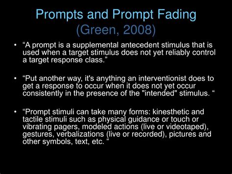 Ppt Prompts And Prompt Fading Powerpoint Presentation Free Download Id 151286