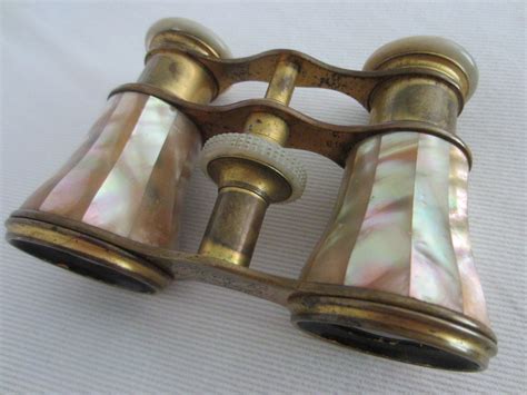 Parisian Mother Of Pearl Brass Opera Binocular For Sale