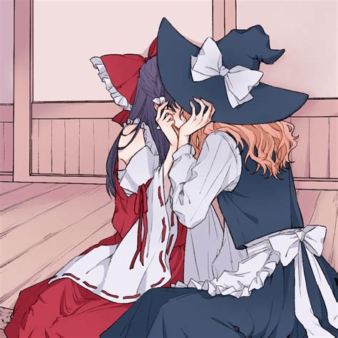 The Kiss Reimu X Marisa Rtouhouyuri