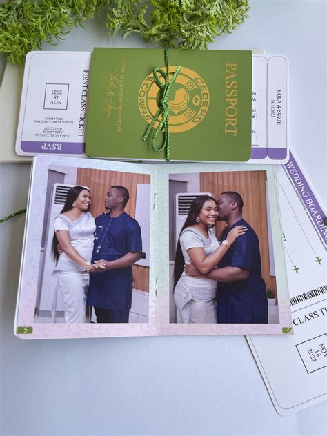 Passport Theme Invitation With Pages Invitation Hub Gh
