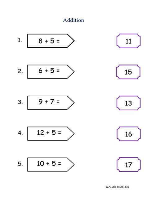 Addition Year 1 Pdf