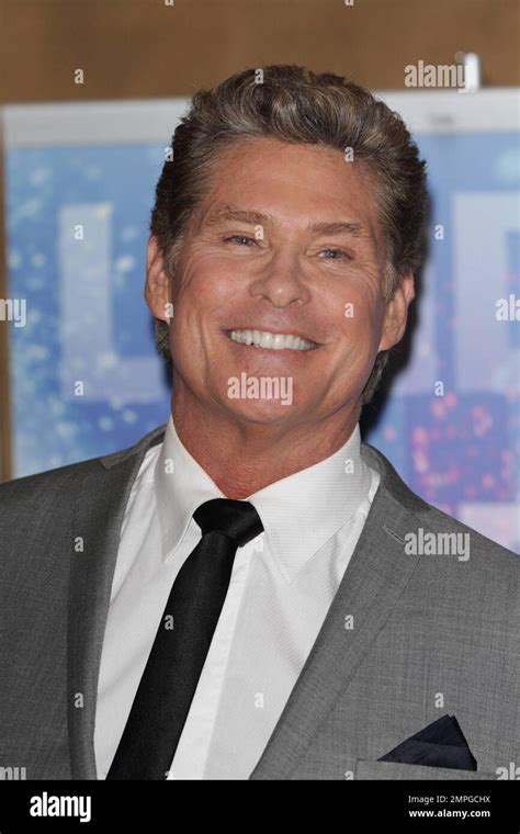 David Hasselhoff Poses For Photographers During A Press Launch For The