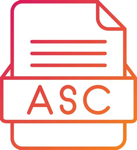 Asc File Format Icon 29149024 Vector Art At Vecteezy