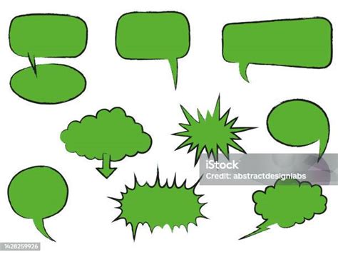 스피치 버블 또는 생각 버블 아이콘 팩 벡터 일러스트 레이 션 스톡 일러스트레이션 0명에 대한 스톡 벡터 아트 및 기타 이미지 0명 개체 그룹 공란 Istock