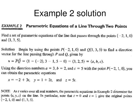 Ppt The Parametric Equations Of A Line Powerpoint Presentation Free Download Id 6298467