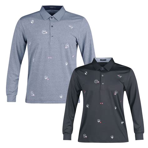 핫딜 럭스골프 남성 플레이 패턴 긴팔 골프셔츠 Rm3s402 E 딜팡 골프용품 전문쇼핑몰