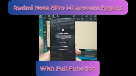 Redmi Note 8 Pro Mi Account Bypass Youtube