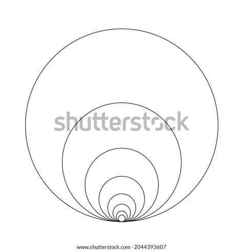 Fibonacci Sequence Circle Golden Ratio Geometric เวกเตอร์สต็อก ปลอด