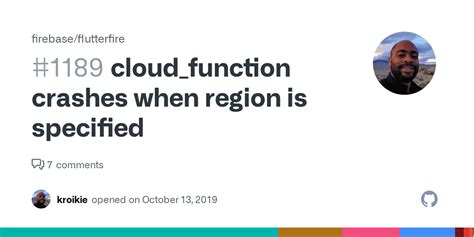 Cloudfunction Crashes When Region Is Specified · Issue 1189