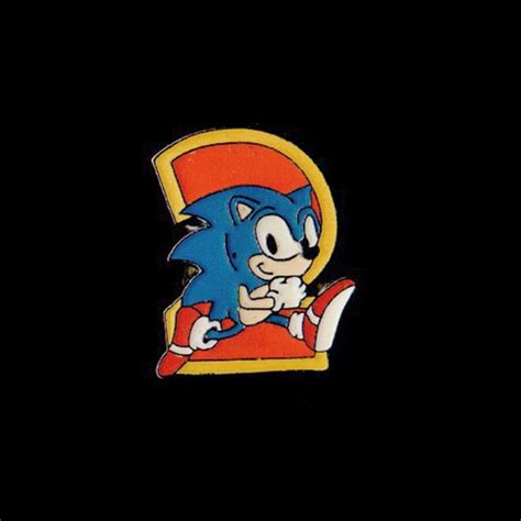 1992 Sega Sonic The Hedgehog Vintage Enamel Lapel P Gem