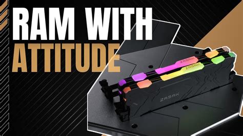Unique Looking Ram Zadak Moab Rgb Ddr4 Youtube