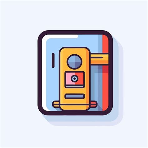 Vector De Un Teléfono Celular Amarillo Con Un Estuche Elegante En La