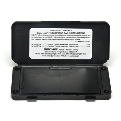 Printmatic Flawless Ink Pad Ink Pads Forensic Supplies Sirchie