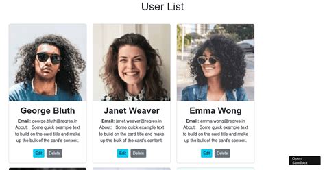 Axios Recall Codesandbox