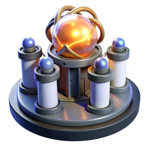 Glowing Orb Reactor Futuristic Energy Core 54716008 Png