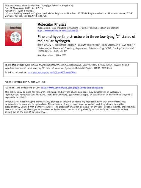 Pdf Fine And Hyperfine Structure In Three Low Lying 3s States Of