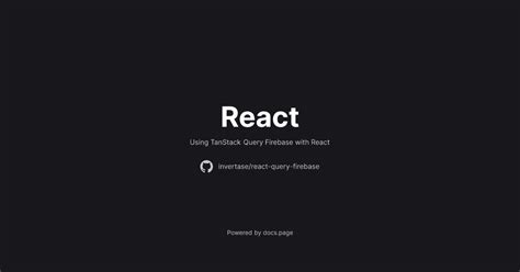 React