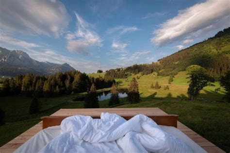 Quarto De Hotel Sem Paredes Oferece Vista Deslumbrante Dos Alpes Suíços