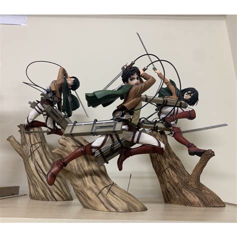 日空版 壽屋 Artfx J 進擊的巨人 米卡莎 艾連 兵長 里維18 新裝版 9月再版 三笠 阿卡曼 蝦皮購物