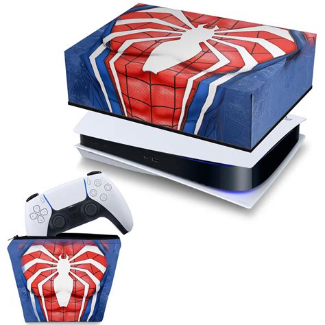 KIT PS Fat Capa E Case Controle Spider Man Homem Aranha Pop Arte Skins