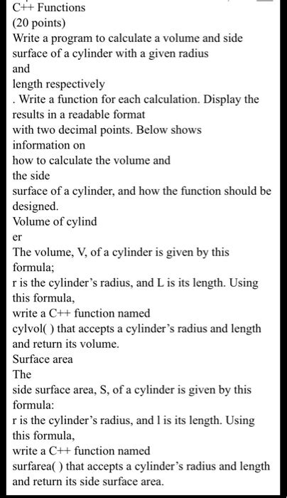 Solved C Functions 20 Points Write A Program To