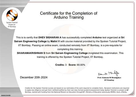 Dhev Sigharan On Linkedin Arduino Iitbombay Spokentutorial