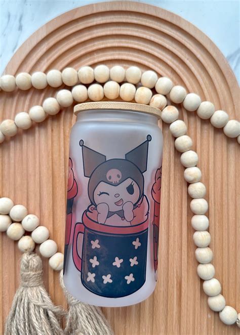 Kuromi Cup Kuromi Tumbler Kuromi Libbey Glass Hello Kitty Cup Sold