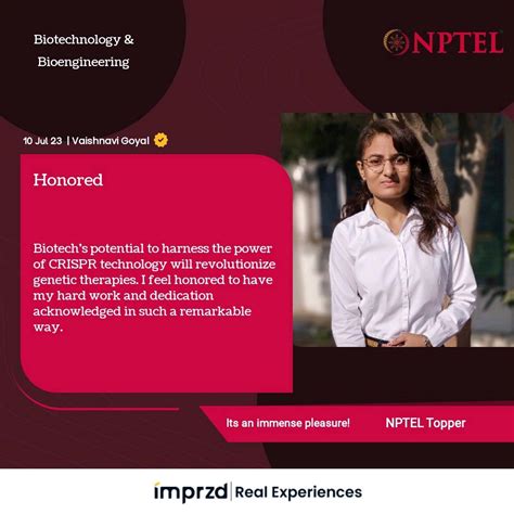 vaishnavi goyal on linkedin connections nptel blessed