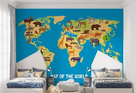 پوستر دیواری نقشه جهان