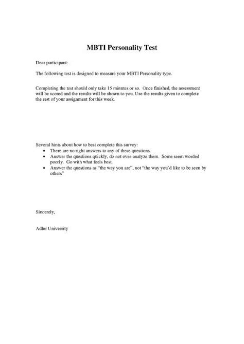 Personality Pdf 96540 Mbti Personality Type Test