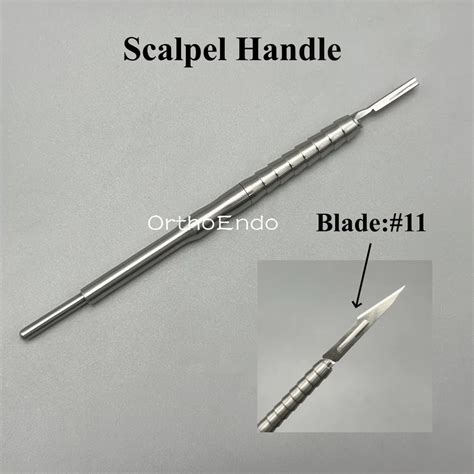 1pc Dental Scalpel Handle Medical Stainless Steel Surgical Blade Holder