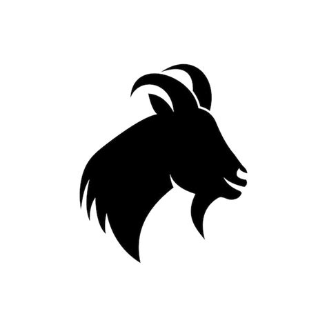 Logotipo De Cabeza De Cabra Vectorial Vector Premium