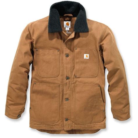 Carhartt Mens Full Swing Chore Sherpa Lined Duck Shell Jacket Coat