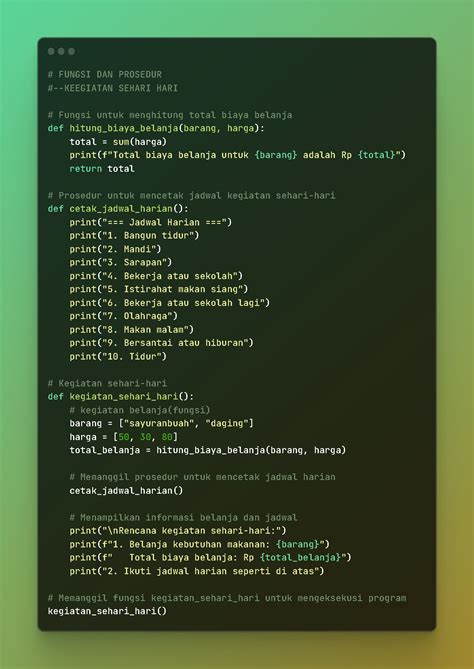 PENGGUNAAN FUNGSI DAN PROSEDUR
