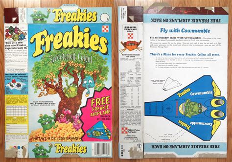 1975 Ralston Freakies Cereal Box Cowmumble Airplane Flickr