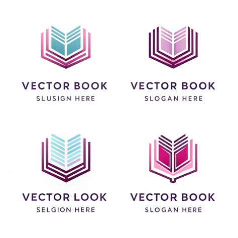 Modern Book Logo Collectionset Of Bookstore Logos Premium Ai