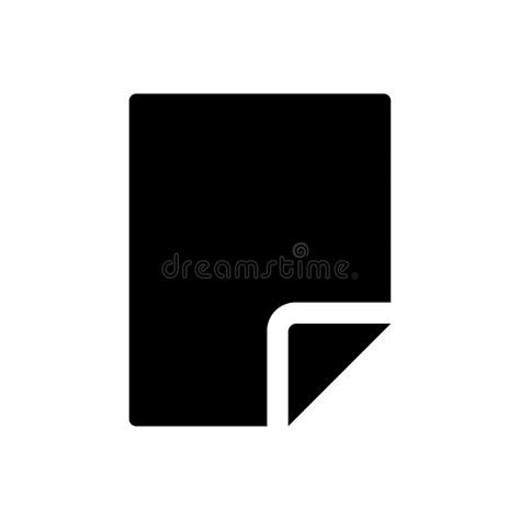 Document Black Glyph Ui Icon Stock Vector Illustration Of Text