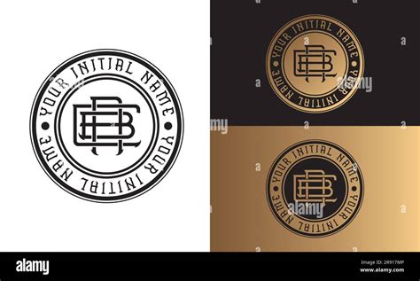 Luxury Initial Abc Or Cba Monogram Letter Text Logo Streetwear Fashion